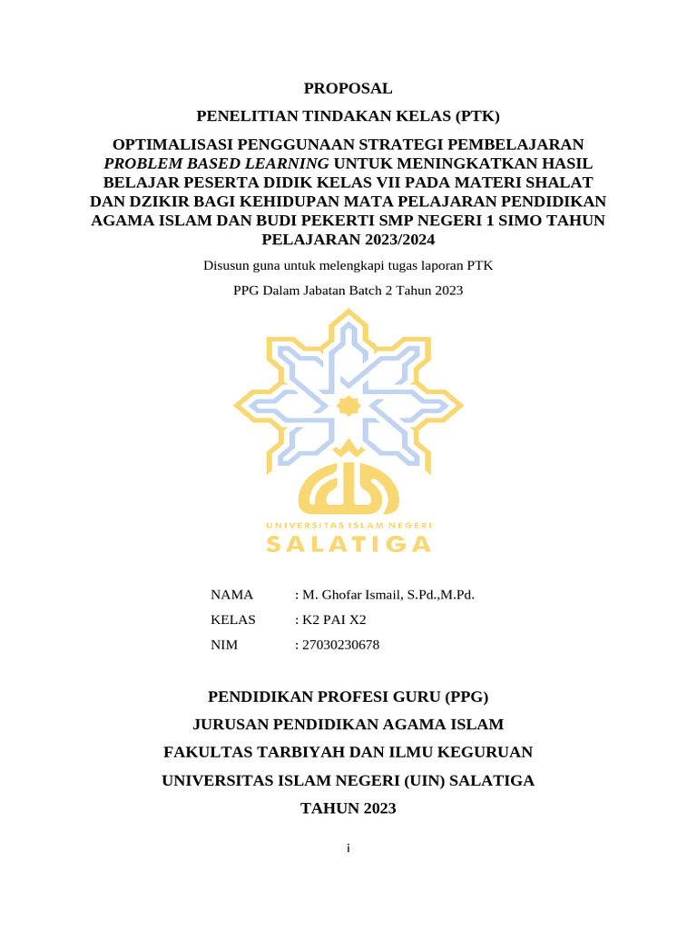 PROPOSAL PTK GHOFAR Bab IV IV | PDF