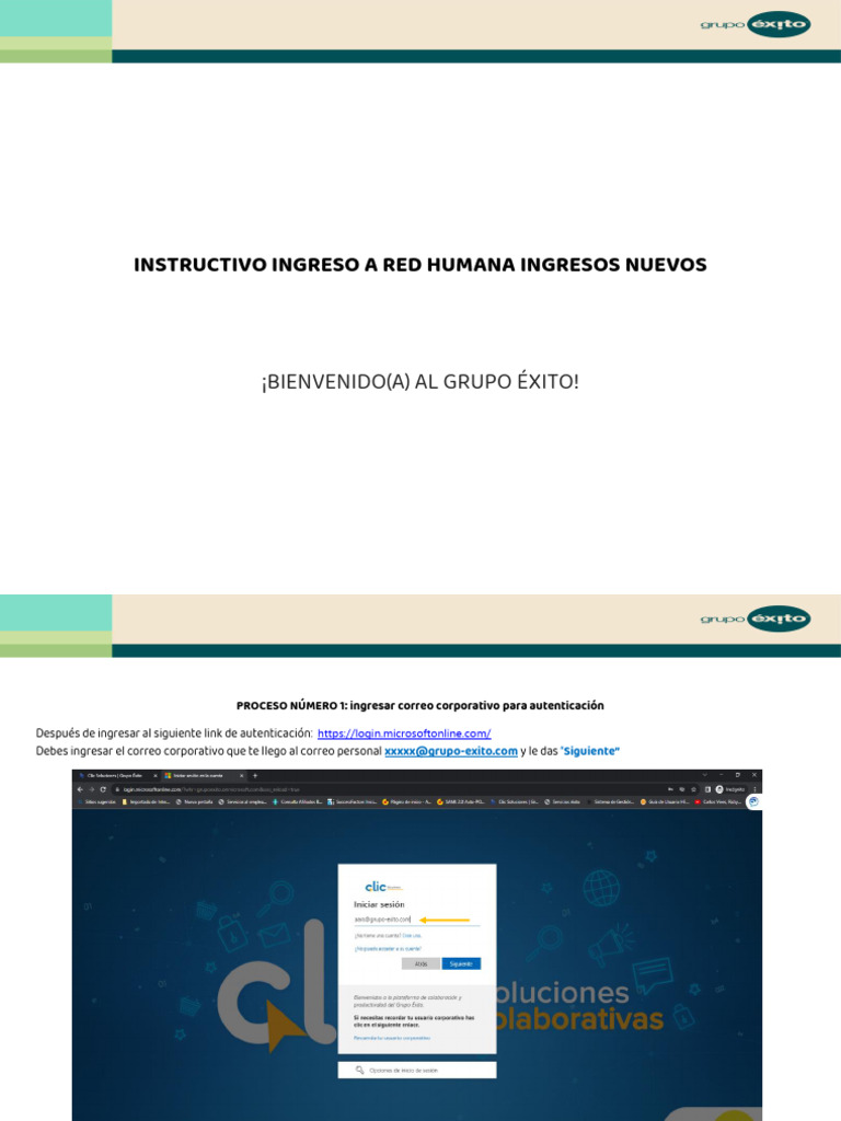 Instructivo Nuevos Colaboradores Act | PDF