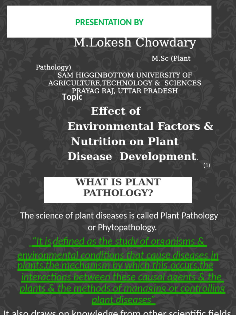 Plant Disease Management | PDF