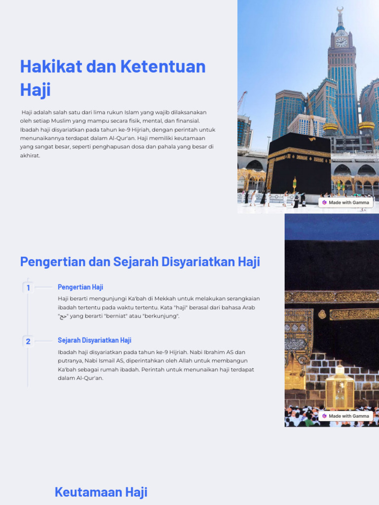 Hakikat Dan Ketentuan Haji | PDF