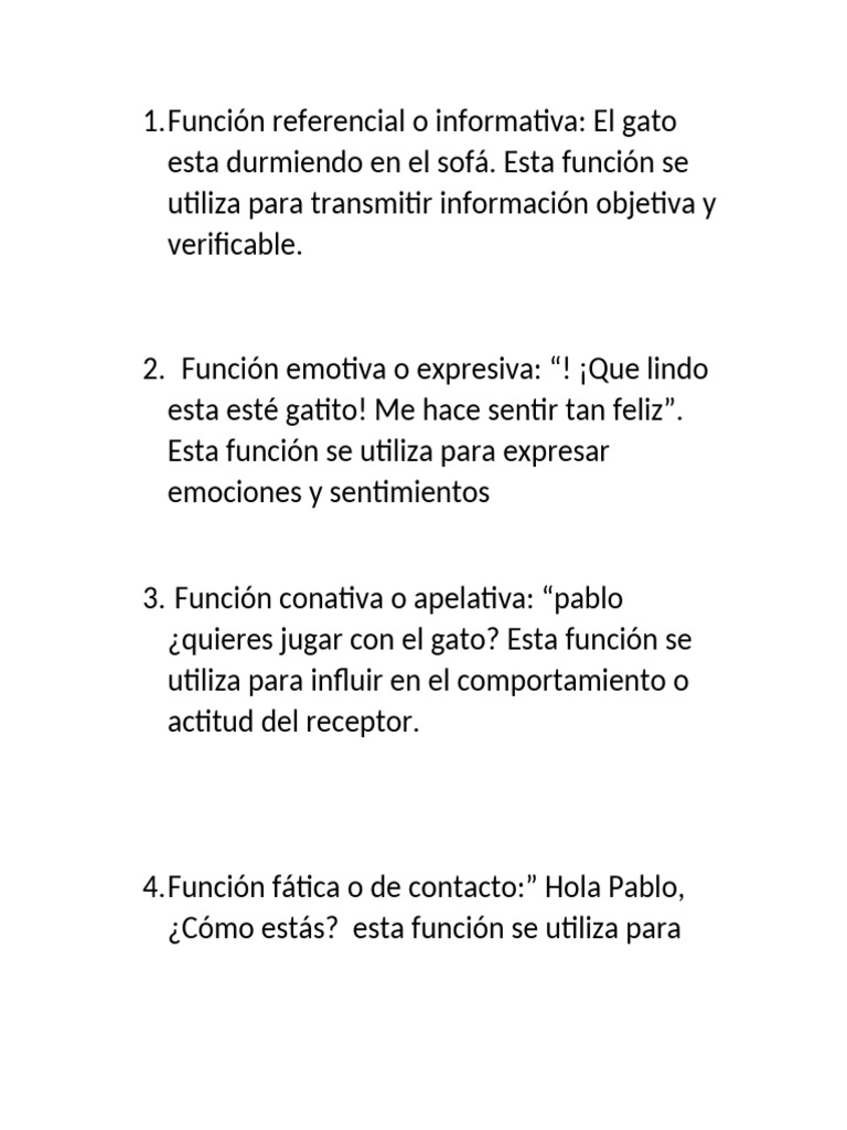 Función Referencial o Informativa | PDF