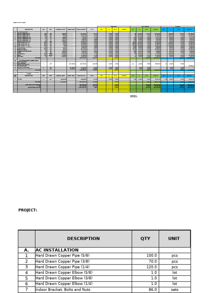 Progress Billing Template | PDF