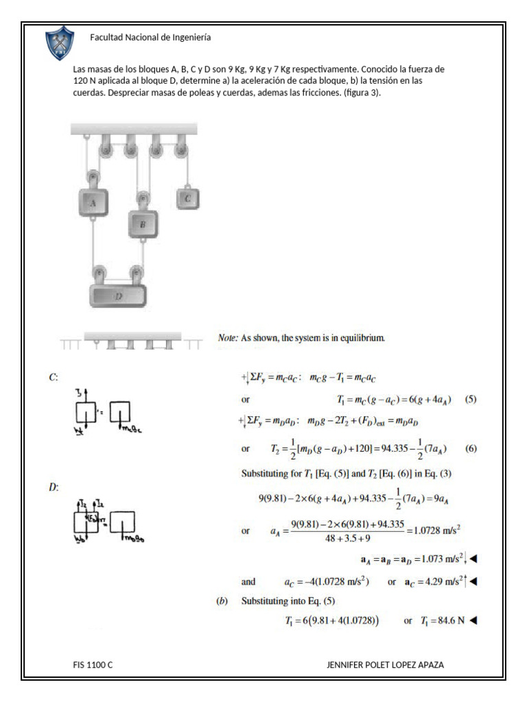PRACT 2 RESUELTA FIS 1100 CCCC | PDF