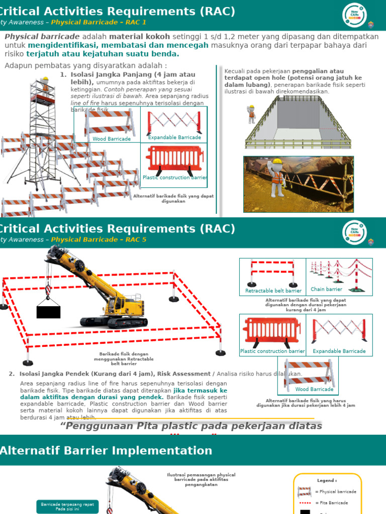 Safety Awareness Physical Barricade Pdf