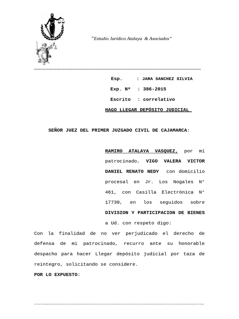 Abanto Cabrera Antonio (Reintegro) | PDF