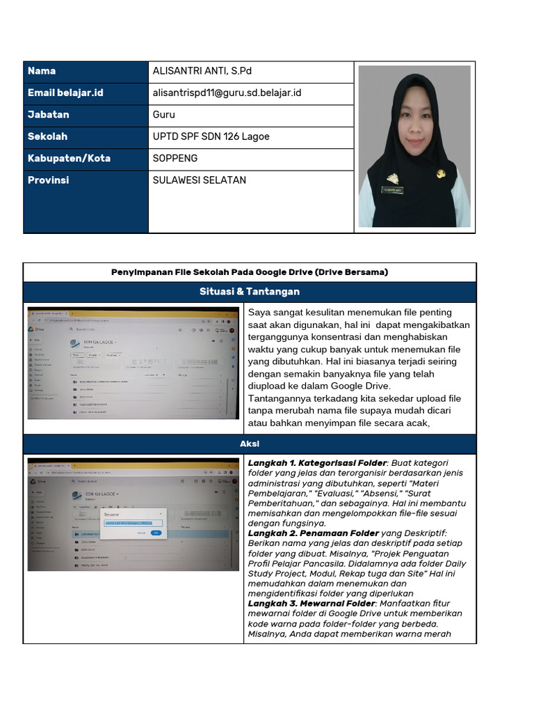 Penyimpanan File Sekolah Pada Google Drive | PDF