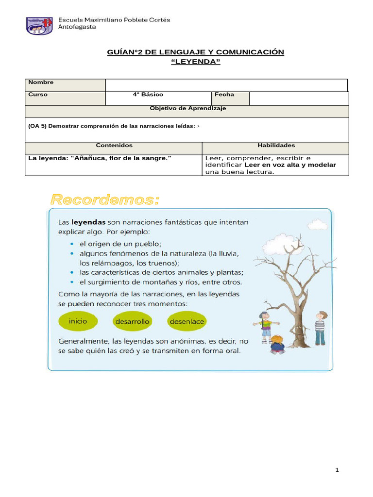 Guía - Leyenda | PDF