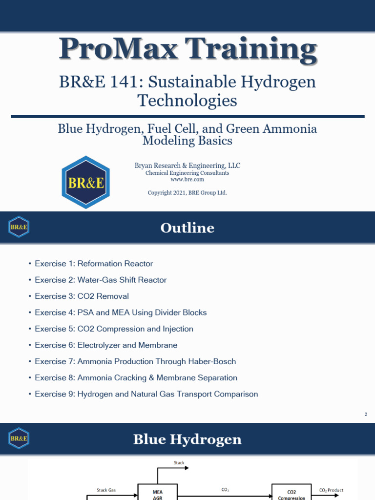 BRE 141 Sustainable Hydrogen Technologies Slides - Widescreen | PDF