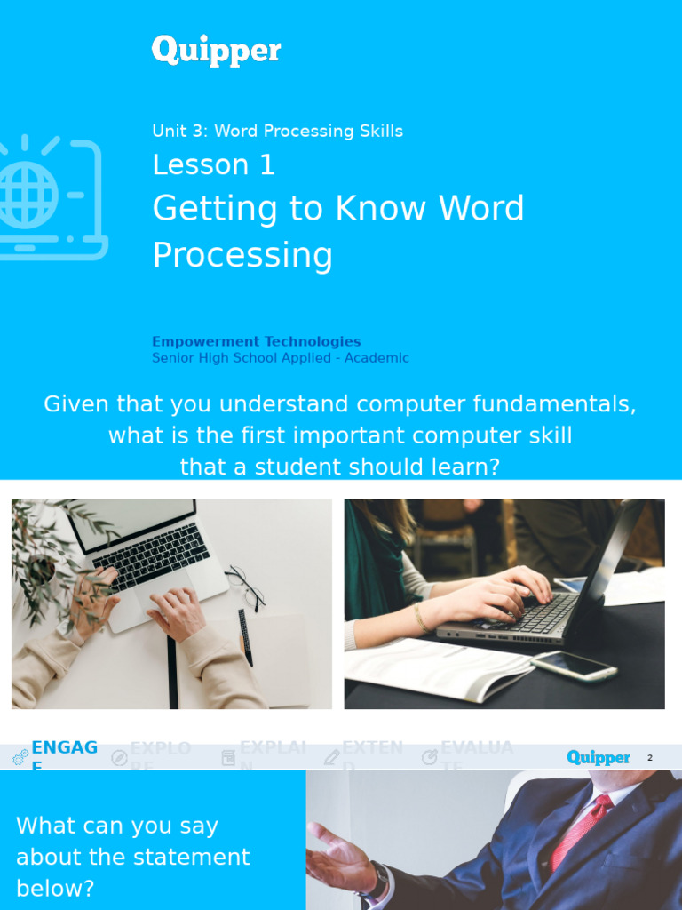 Empowerment Technologies - Wordprocessing | PDF | Word Processor | Page Layout
