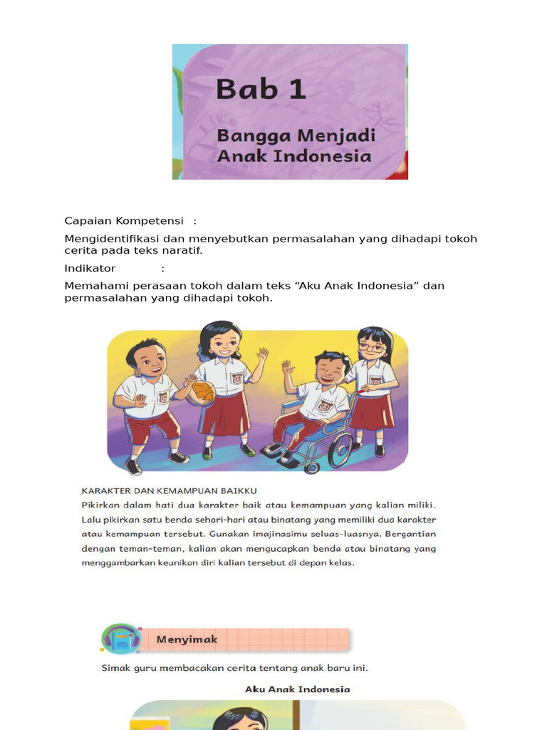 Aku Bangga Menjadi Anak Indonesia | PDF