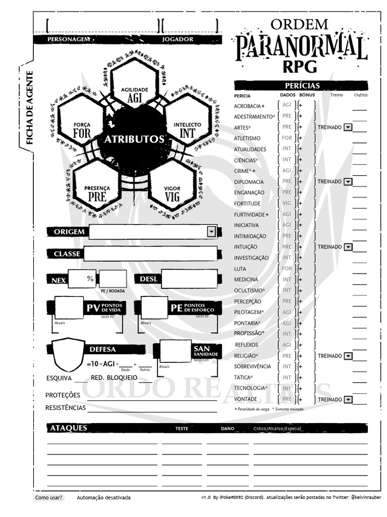 Ficha - OP - AutomaticaG (Alterada) | PDF