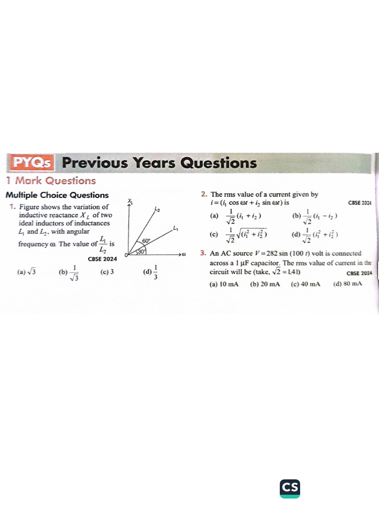 ch-7 Previous Year | PDF