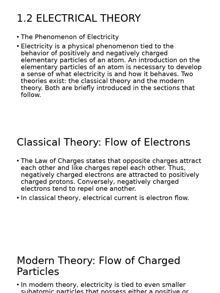 Electrical-Theory | PDF