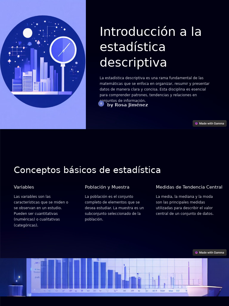 Introduccion A La Estadistica Descriptiva | PDF