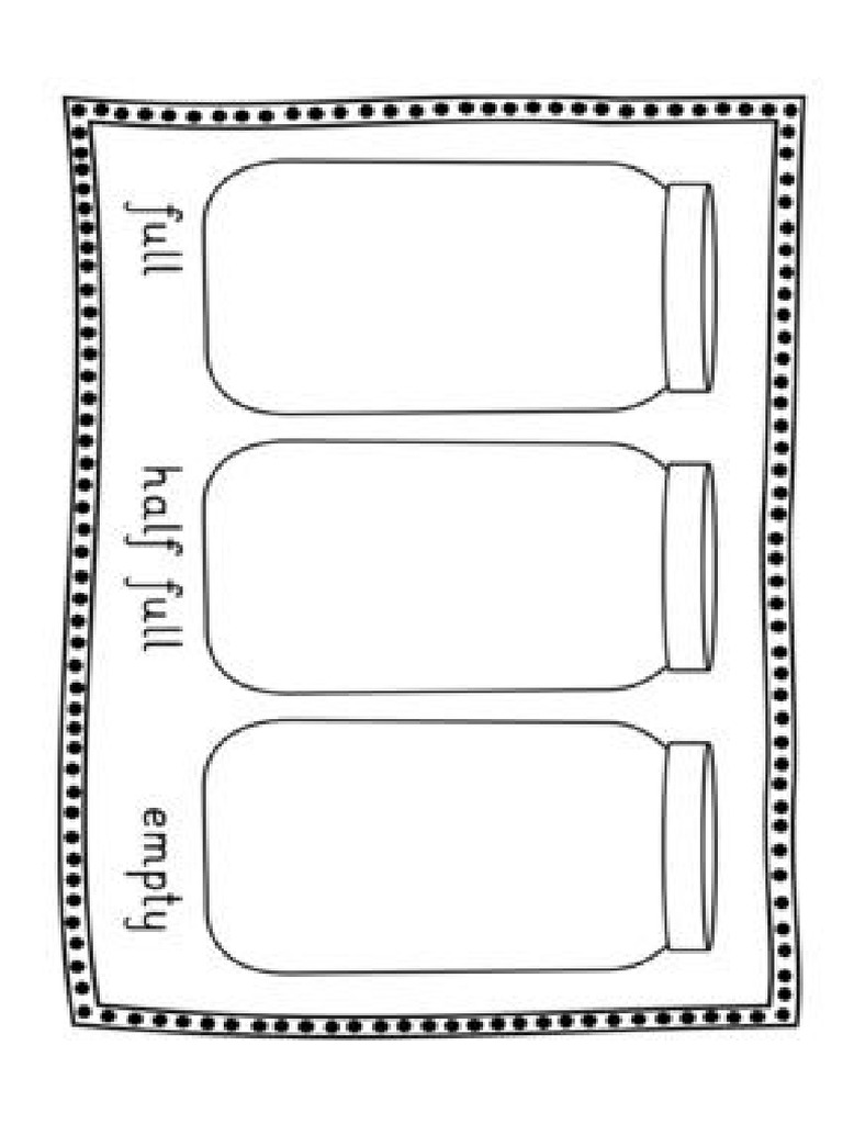 Empty Full Jars Template | PDF