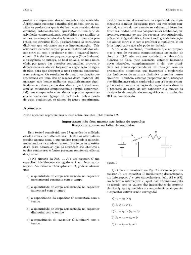 Lista 1 - Circuitos | PDF