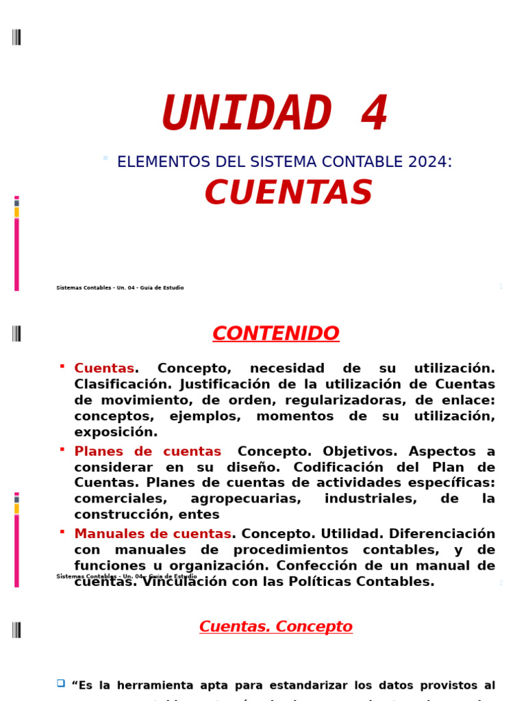 SC2024-Unidad - 04 - Sistema Contable | PDF