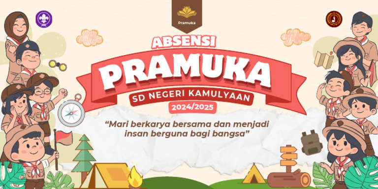 Beige Ilustrasi Spanduk Selamat Datang Peserta Persami Banner | PDF