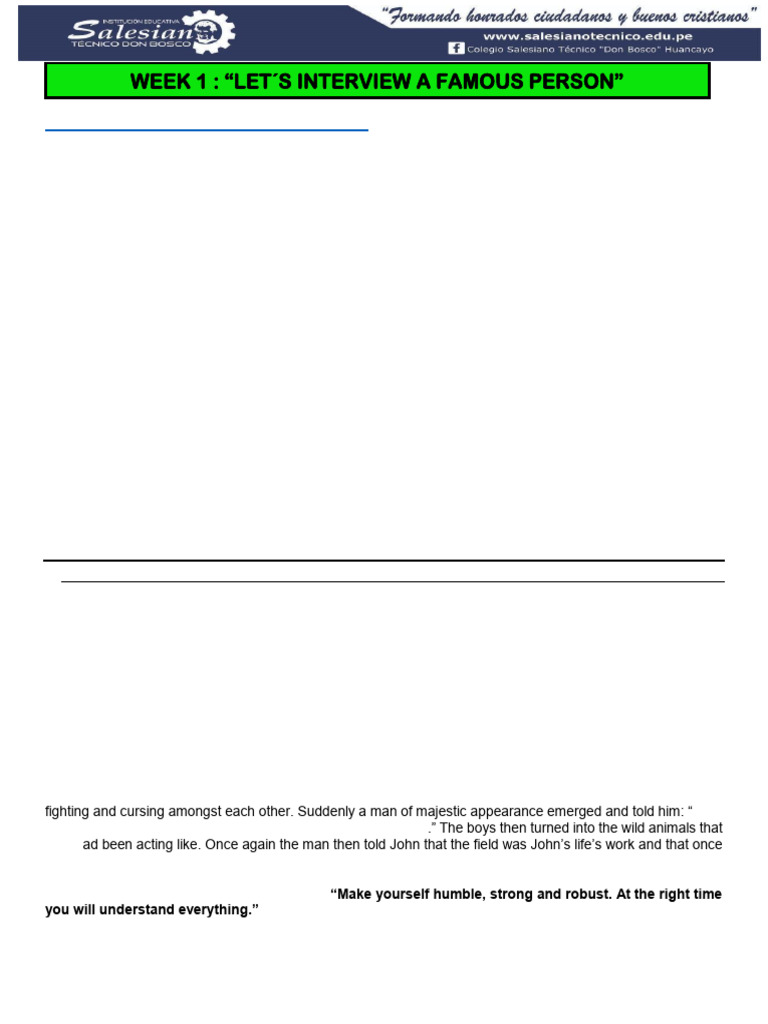 WEEK_1_-_LETS_INTERVIEW_A_FAMOUS_PERSON | PDF