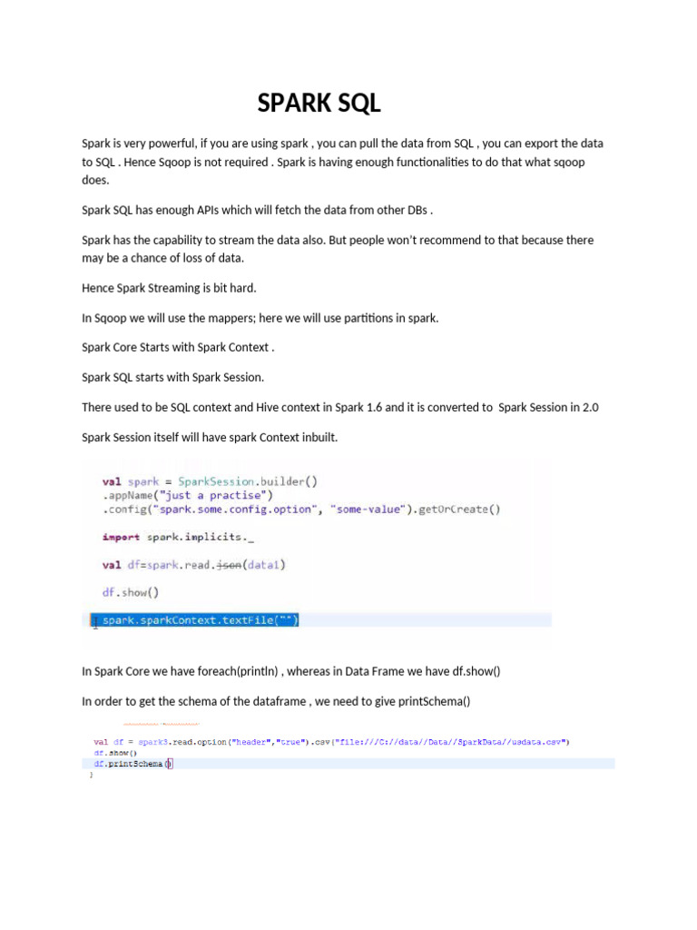 Spark SQL 1 | PDF