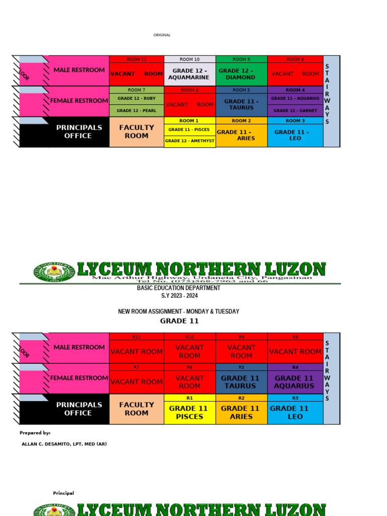 New Room Assignment | PDF