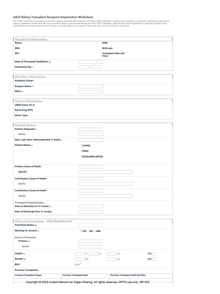Adult-TRR-Kidney | PDF