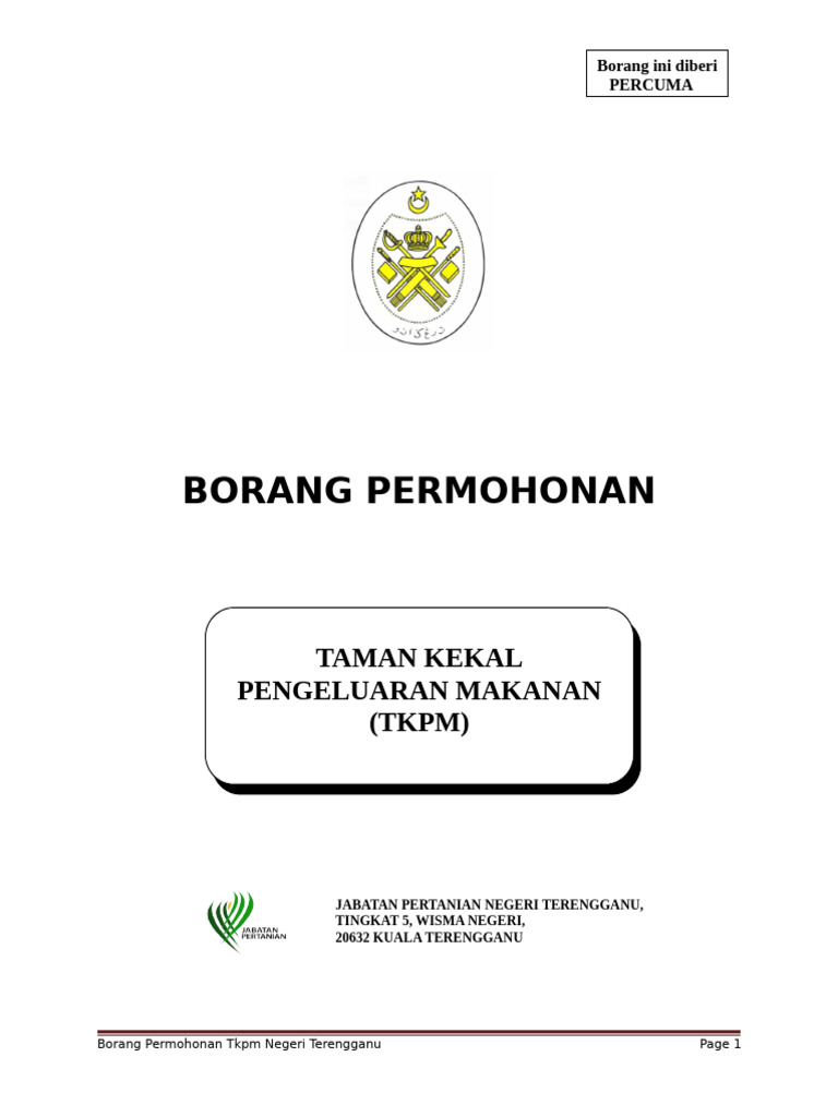 Borang TKPM | PDF