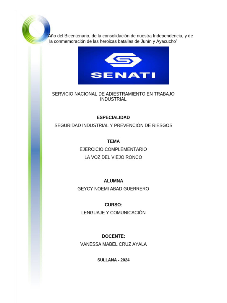 Ejercicios Senati | PDF
