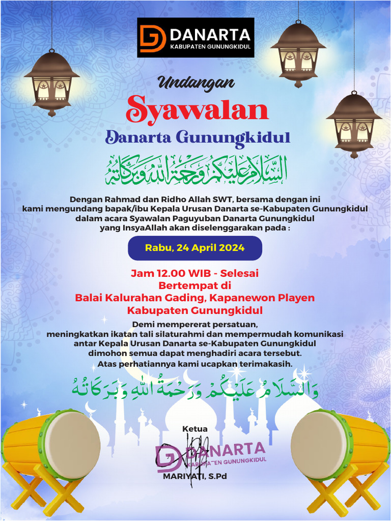 Desain Undangan Syawalan | PDF
