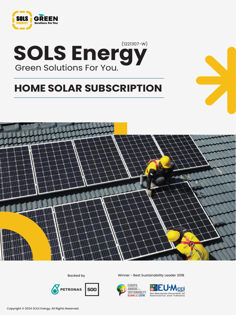 SOLS Energy Brochure 2024 Subscription | PDF | Solar Power | Subscription Business Model