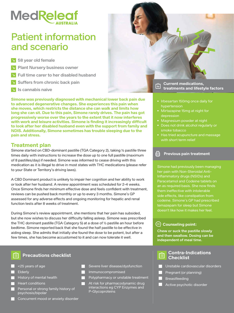 Chronic Pain Management with CBD for Patients | PDF | Pain | Wellness