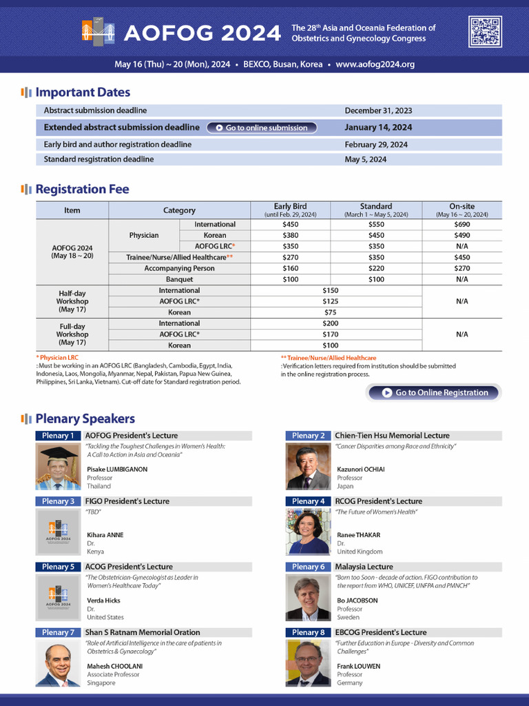 AOFOG 2024 - 2nd Announcement - Rev2 | PDF