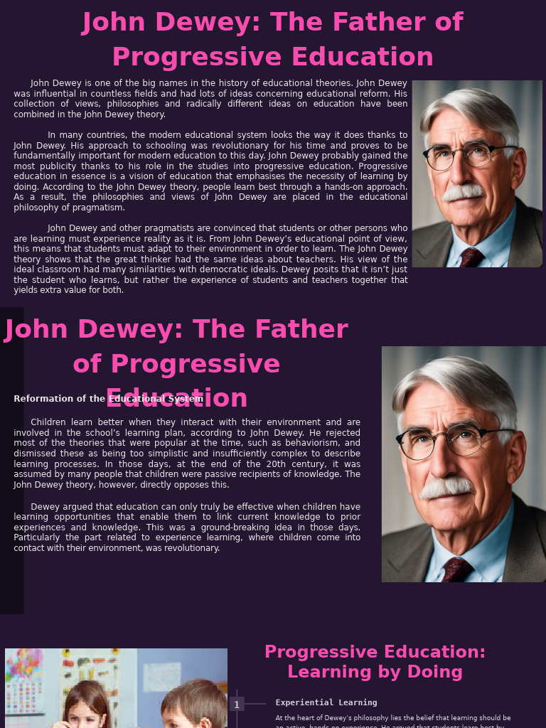 3 John Dewey The Father of Progressive Education | PDF