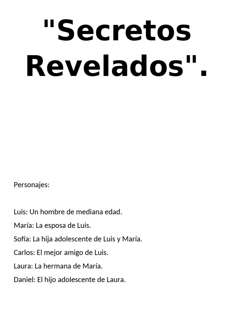 Secretos Revelados | PDF