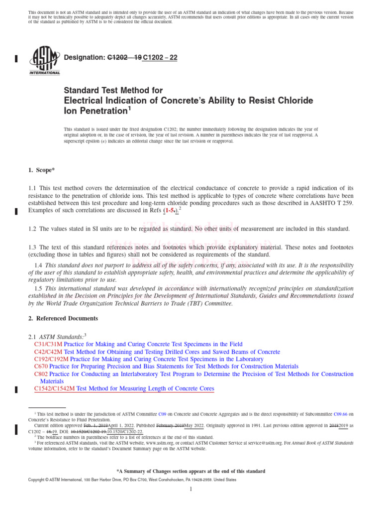 ASTM-C1202-22 | PDF