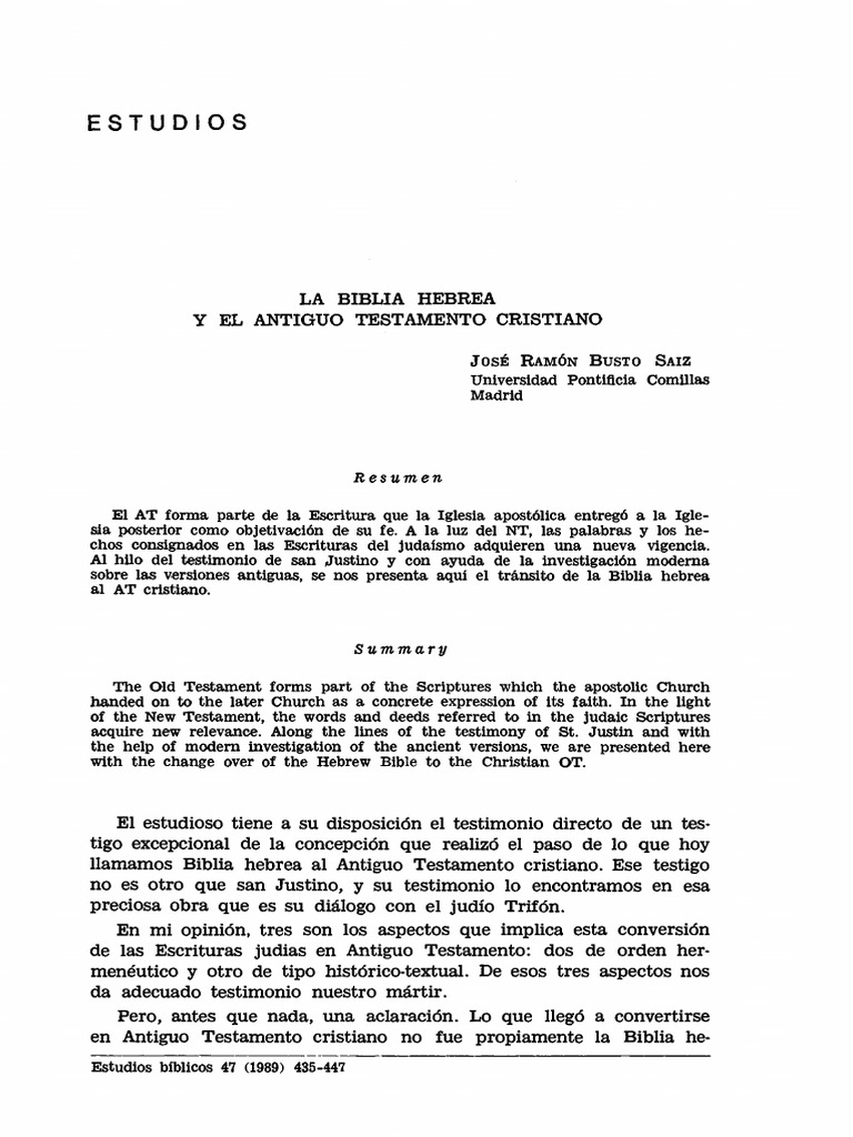 01-La Biblia Hebrea | PDF
