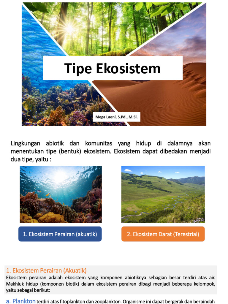 Tipe Ekosistem | PDF
