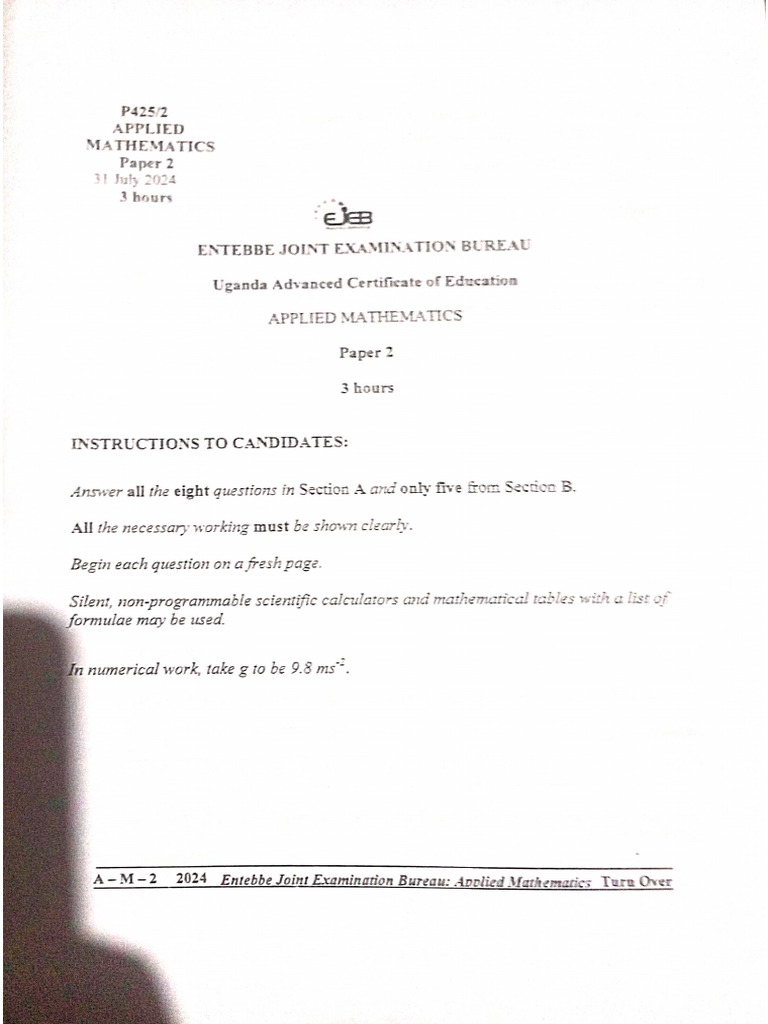 EJEB Applied Math 2024 | PDF