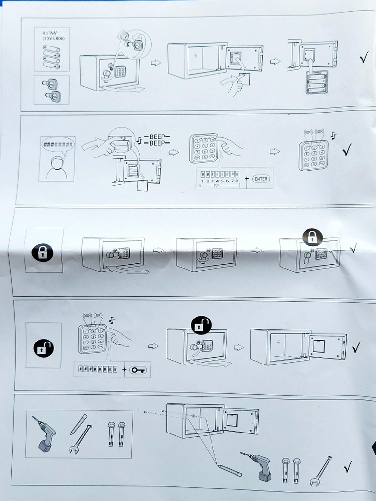 Manual Guide Yale Safe Brankas Y250 | PDF