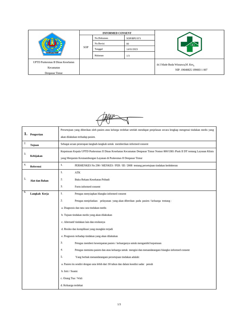 SOP-BPU-071-Informed Consent | PDF