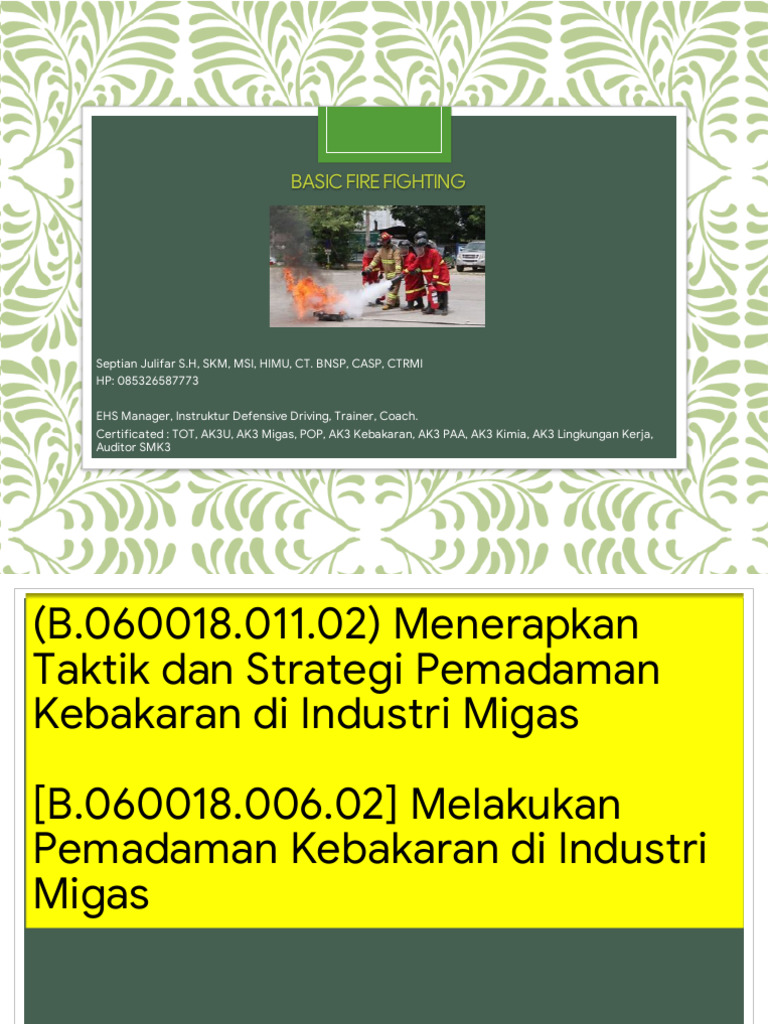 Basic Fire Fighting | PDF