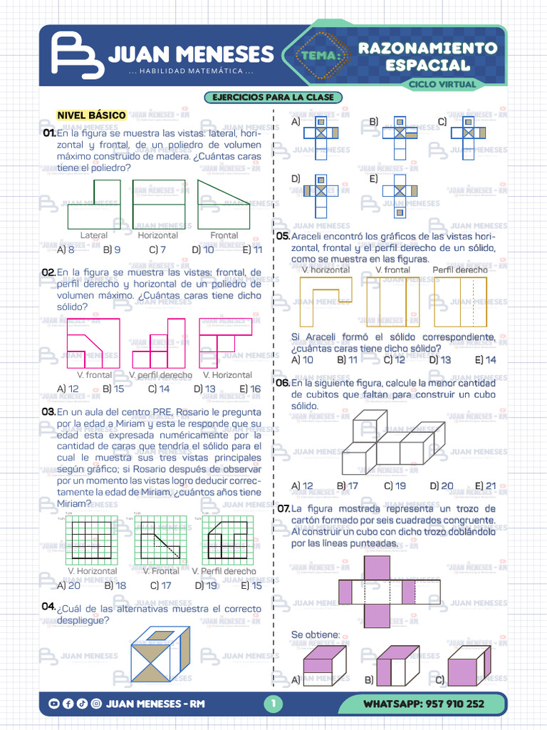 Razonamiento Espacial | PDF