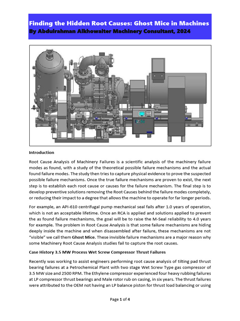 Machinery Root Cause Analysis Fails_ Finding Ghost Mice | PDF