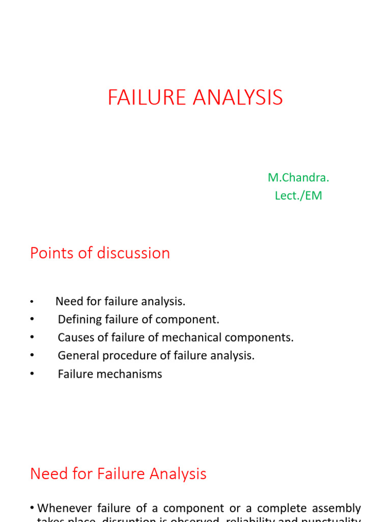 Failure Analysis | PDF