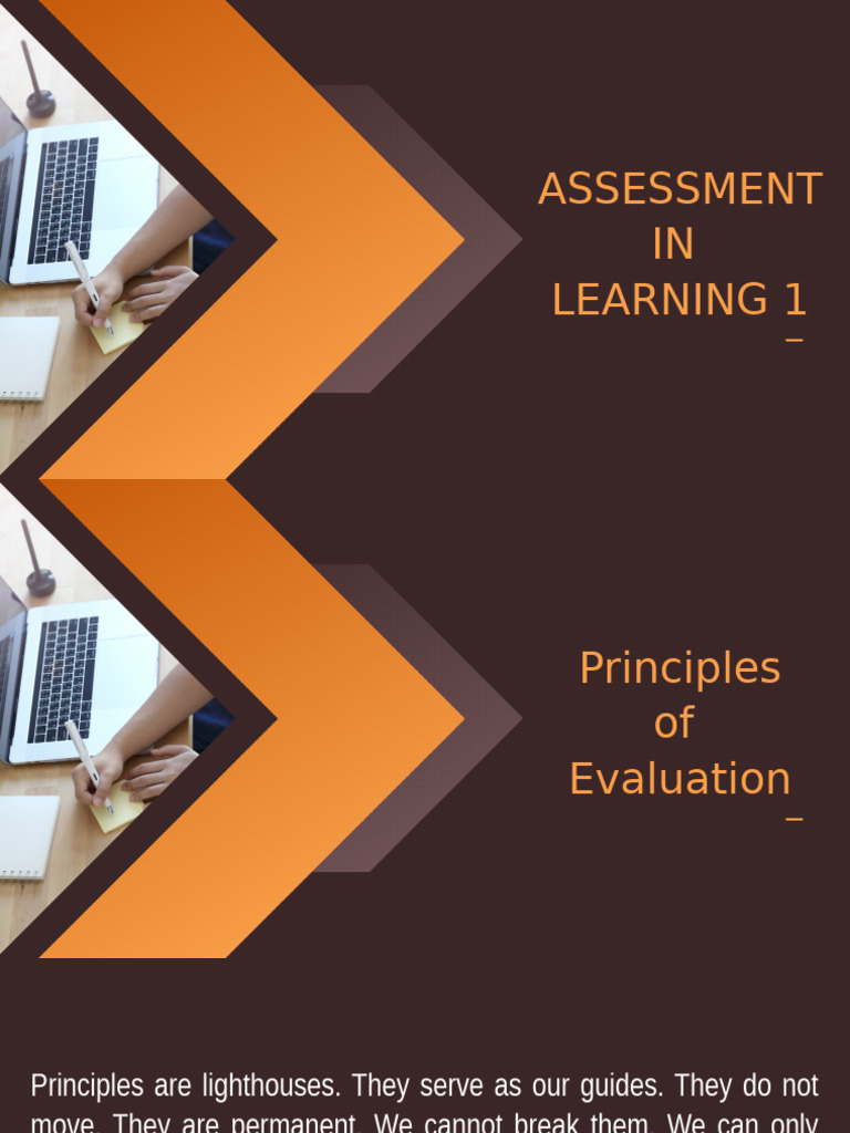 Principles of Evaluation 1 3 | PDF