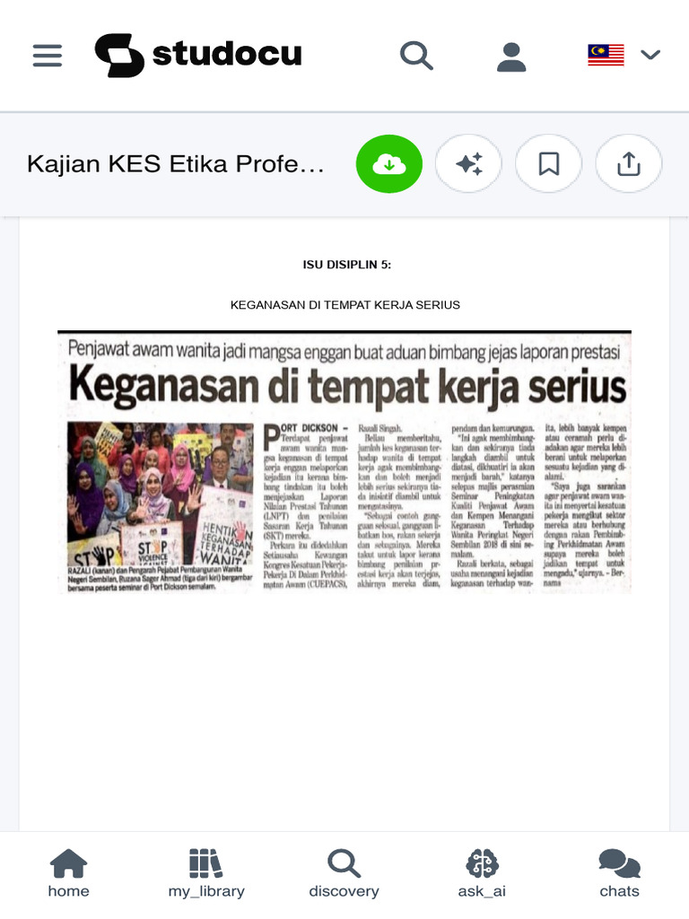 Kajian Kes Etika Profesionalisme - Kajian Kes Etika Profesionalisme Tajuk Isu Disiplin Pekerja ...