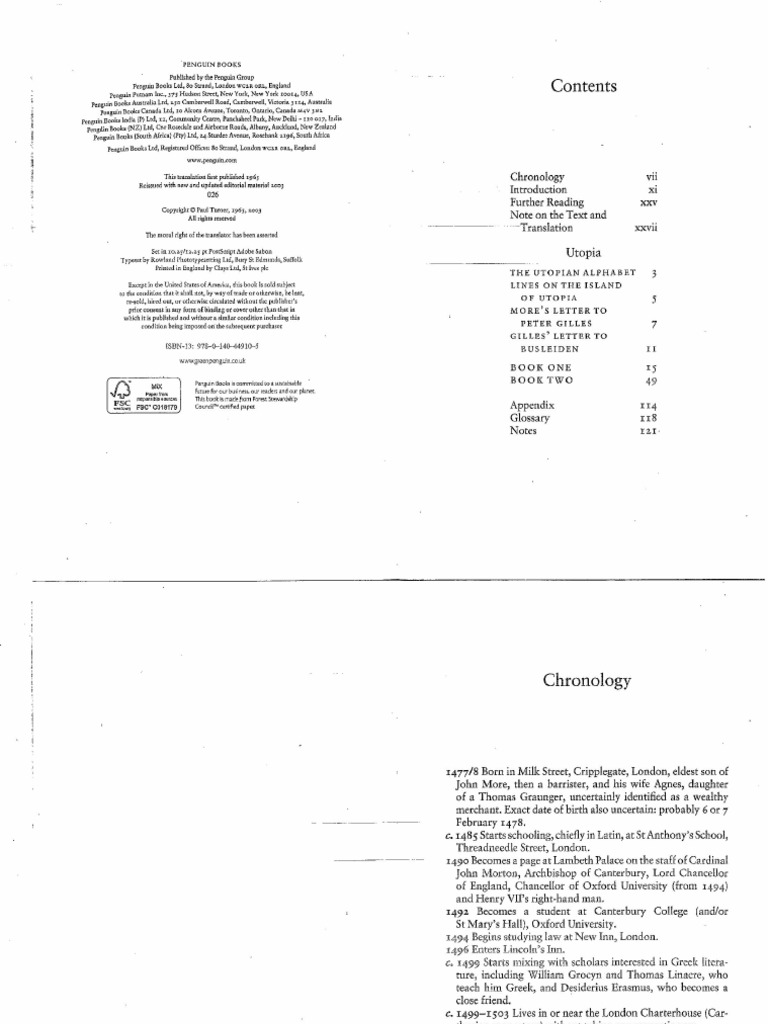 UTOPIA I Introduction | PDF