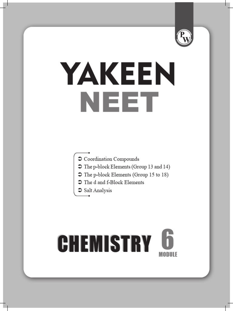 Chemistry - Module 06 | PDF