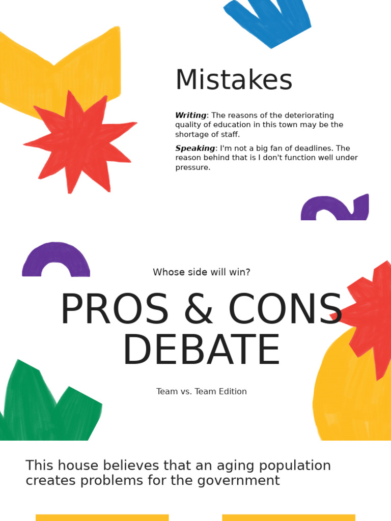 Pros & Cons Debate | PDF