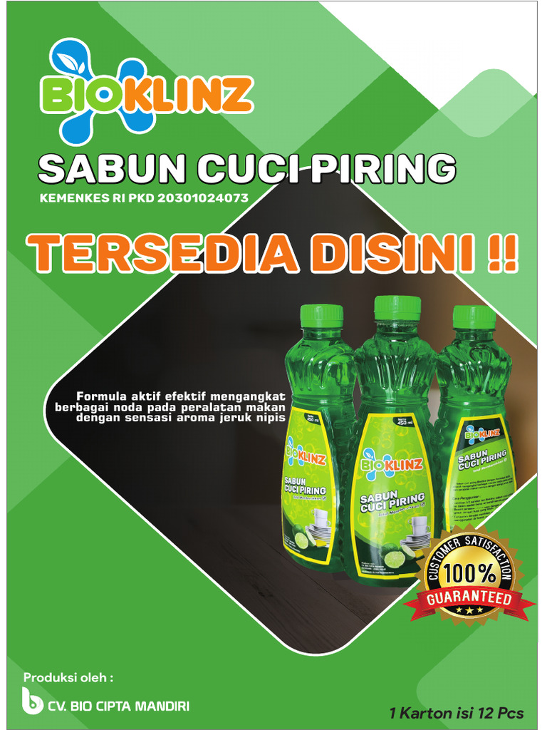 Flyer Sabun Cuci Piring A4 | PDF